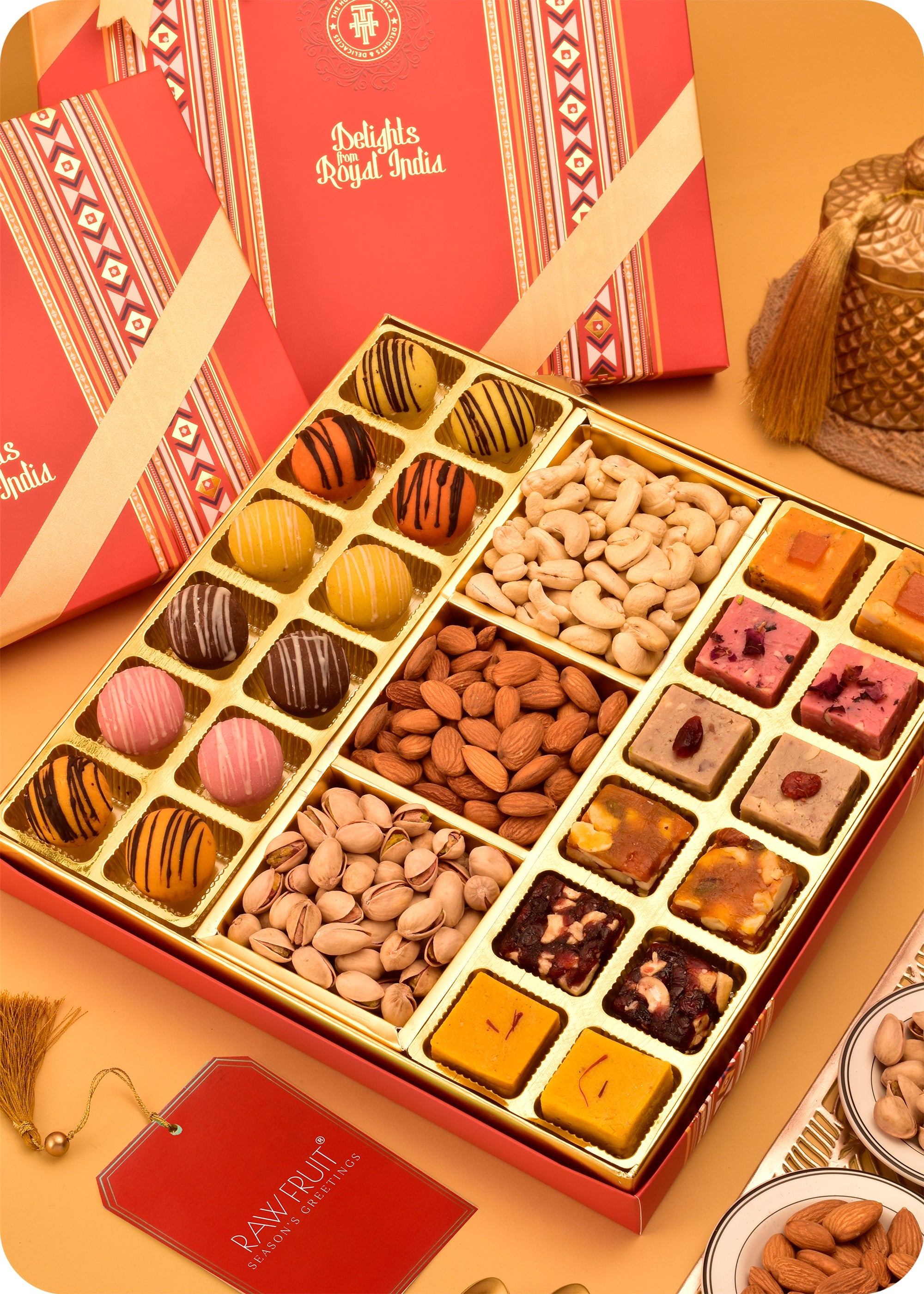 Premium Sweets Pack of 24 with Dry Fruits – RawFruit®