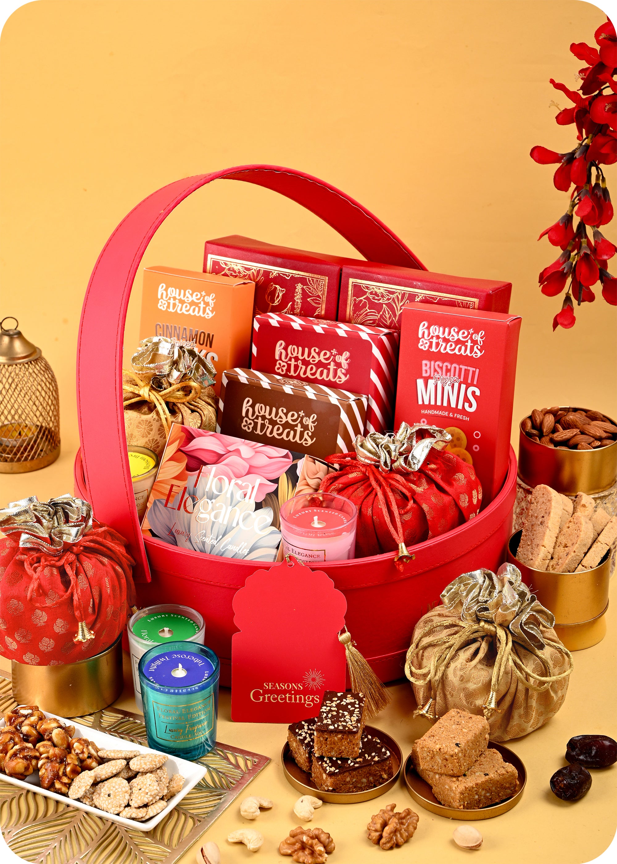 Gift Pack Contain: Chocolate Barfi Gajak 240g, Gajak Barfi 250g, Rewari 140g, Moongfali laddu ...