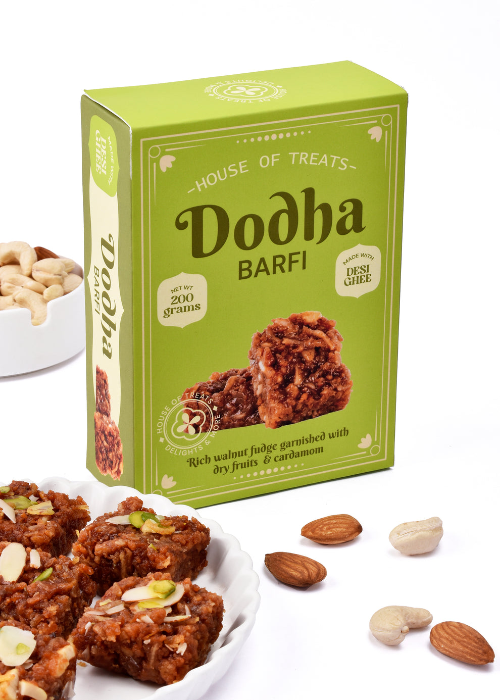 Sweets Gift Pack Contains: 200gm Dodha Barfi Sweet and a Greeting Card ...